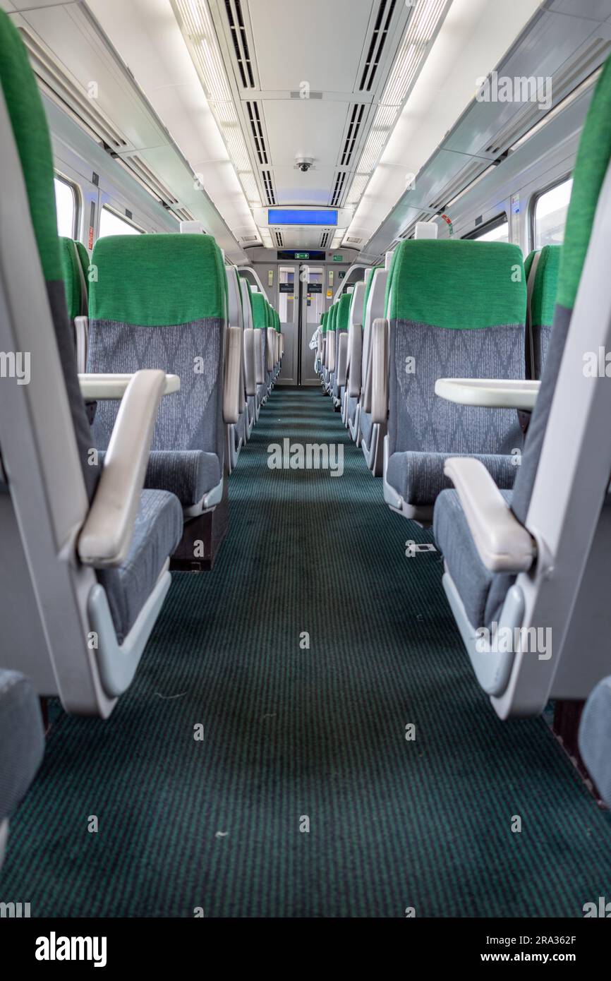 Empty train carriage Stock Photo - Alamy