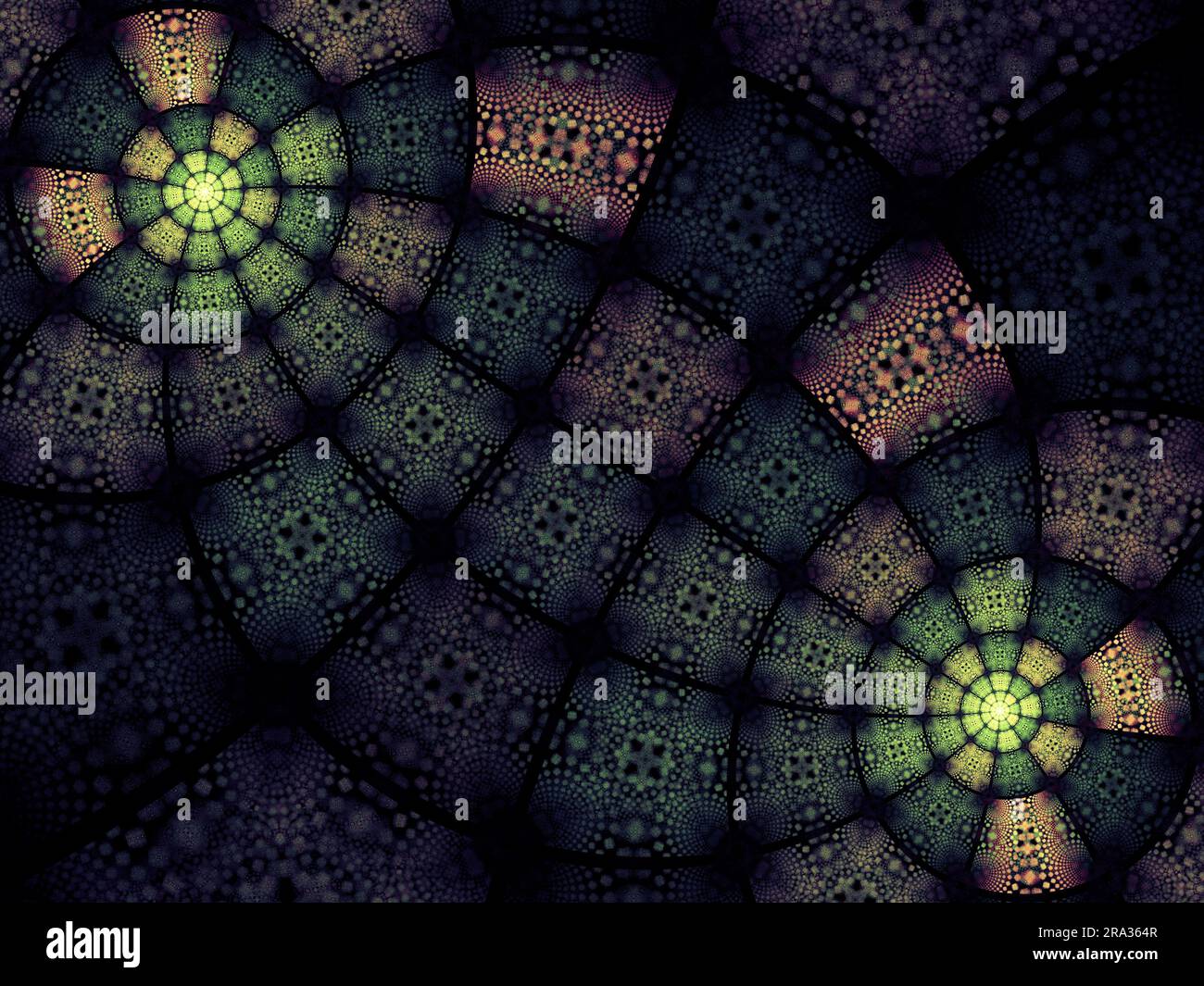 A vibrant colorful abstract kaleidoscopic background for wallpapers ...