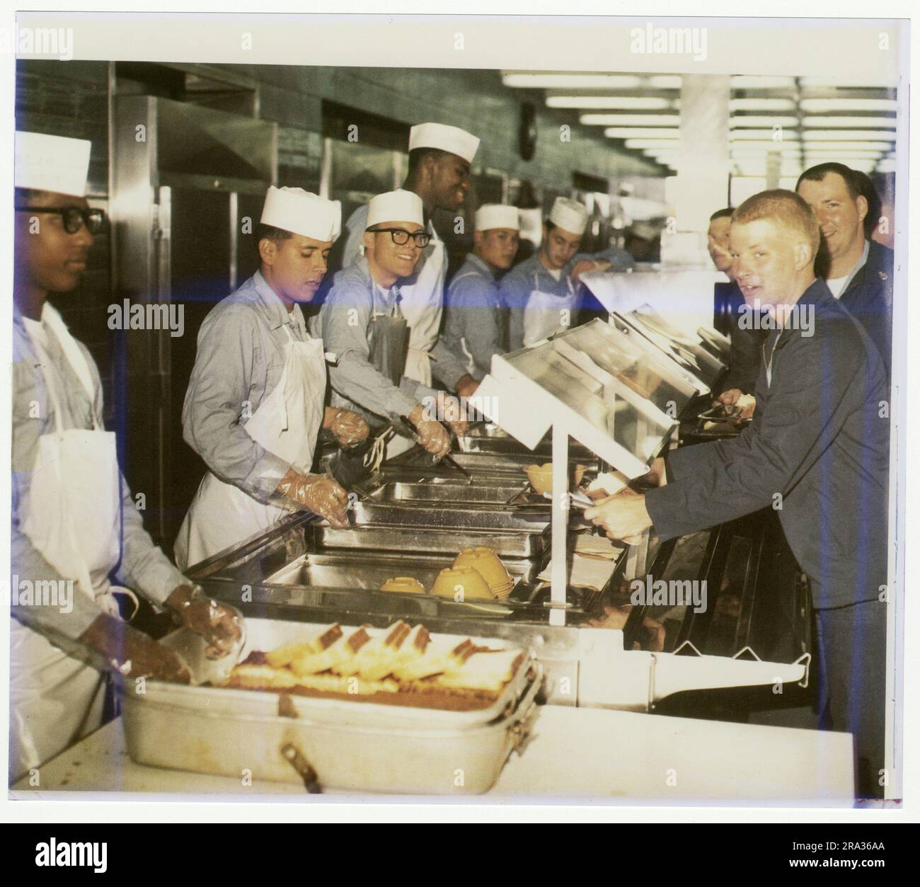 Recruits in the Lunch Line Stock Photo - Alamy