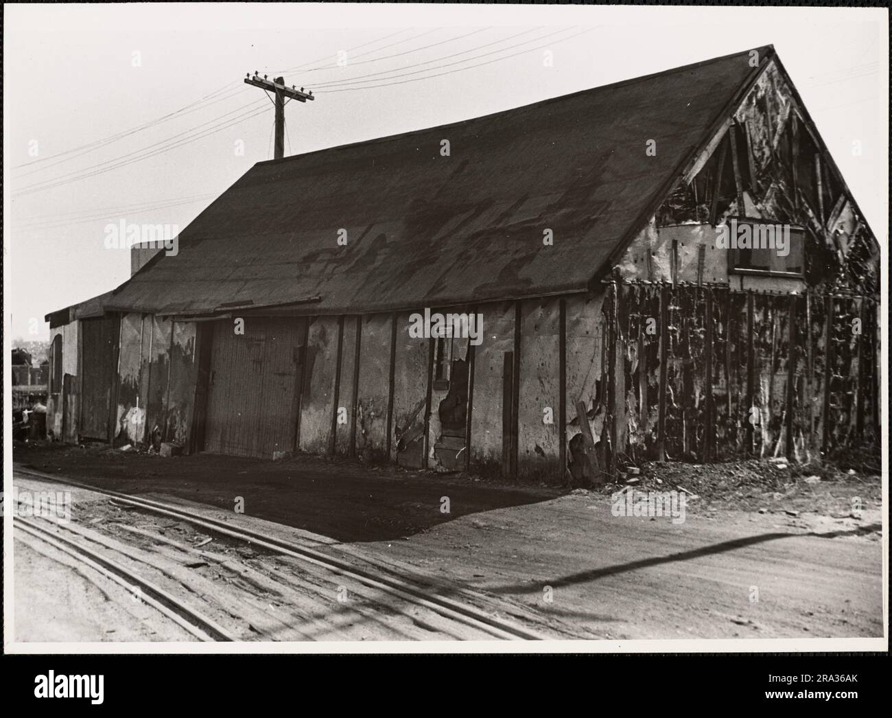Building with Railroad Tracks at Holyoke Wharf, Portland, Maine. 1939 ...