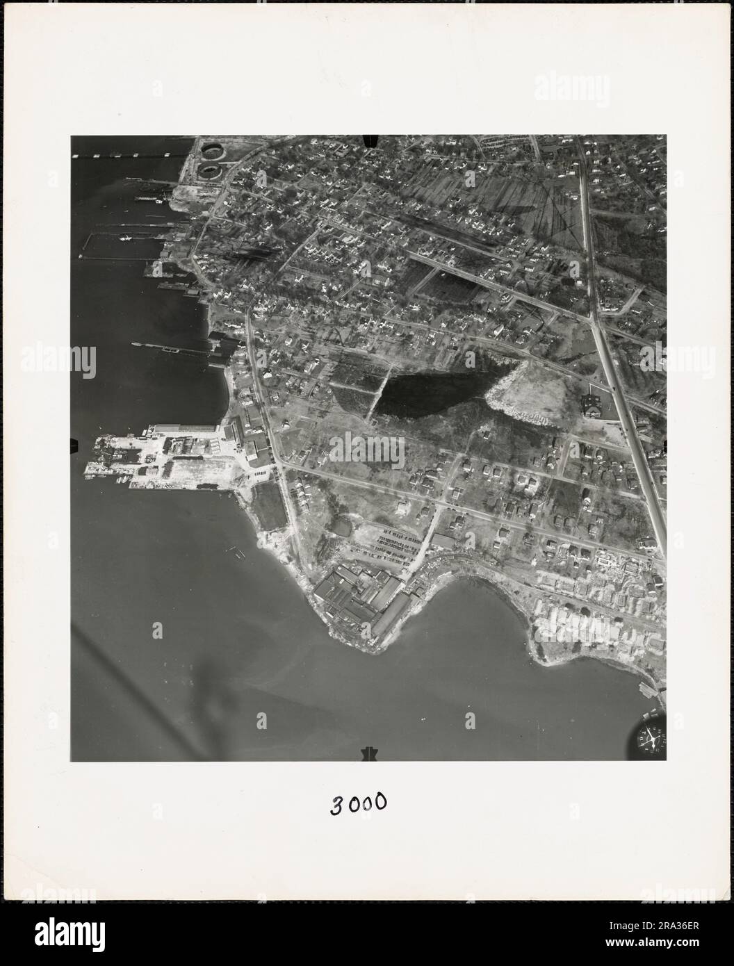Aerial View of Naval Net Depot and Coast Guard Station, Portland, Maine ...