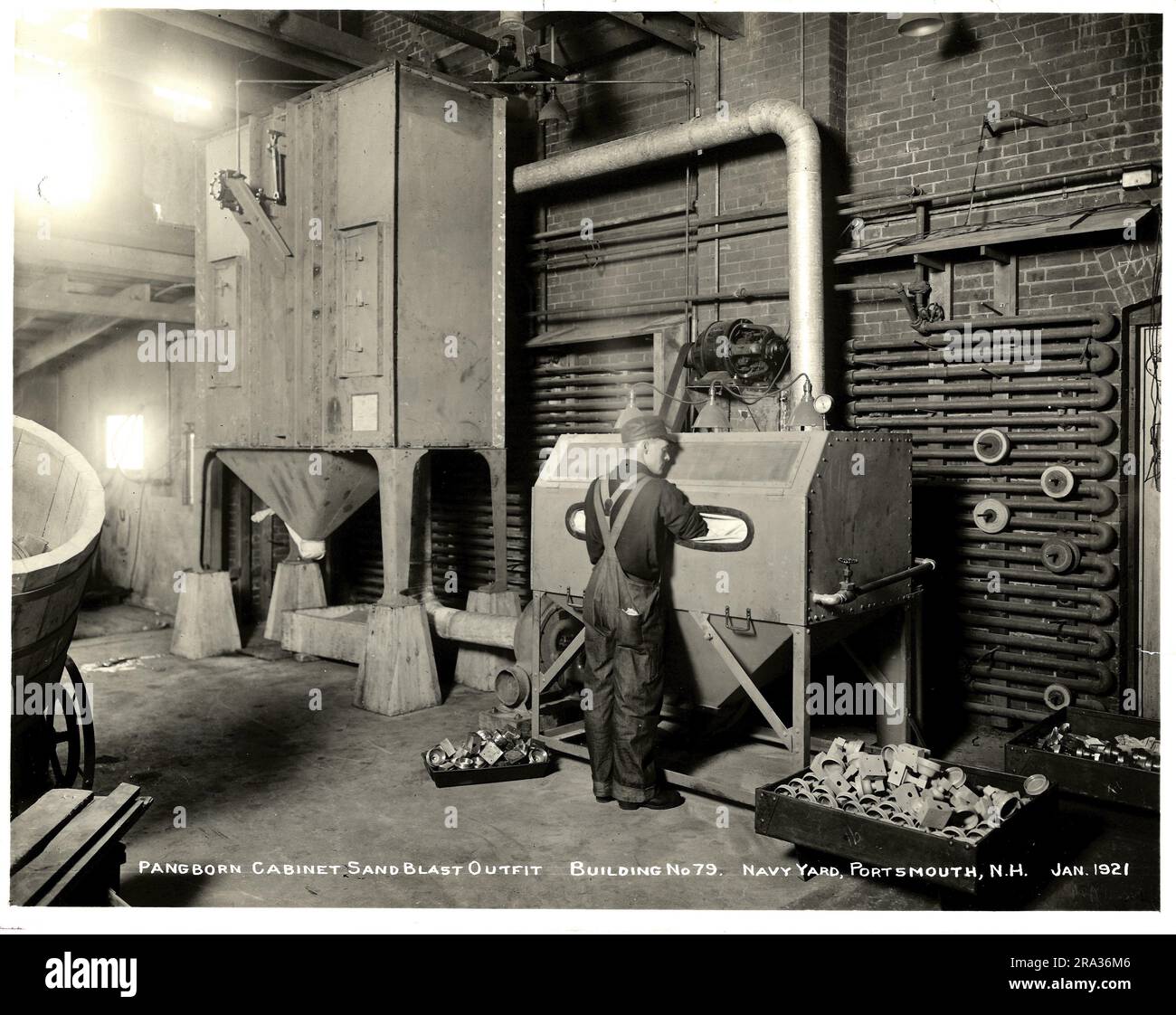 Pangborn Cabinet Sand Blast Outfit, Building No. 79, Navy Yard ...
