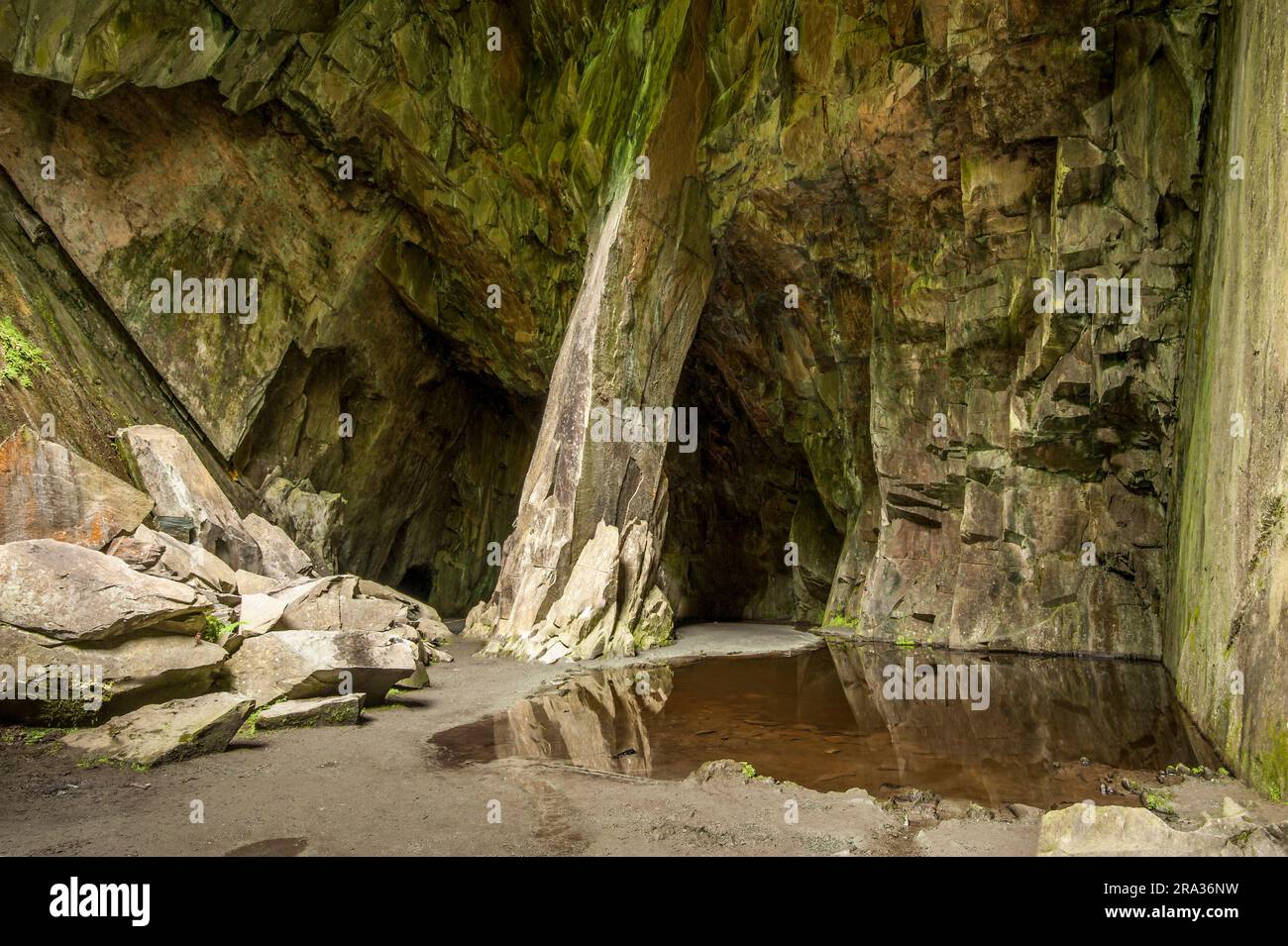 Cathedral Cave in Cumbria Stock Photo - Alamy