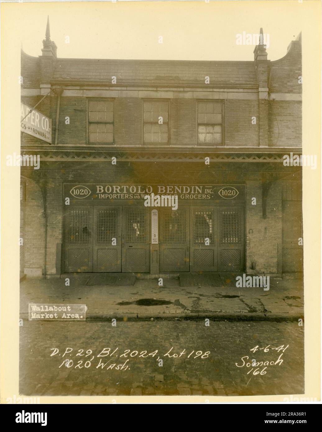 Photograph of exterior of lot 198, bl. 2024, 1020 Wash.. Depicts ...