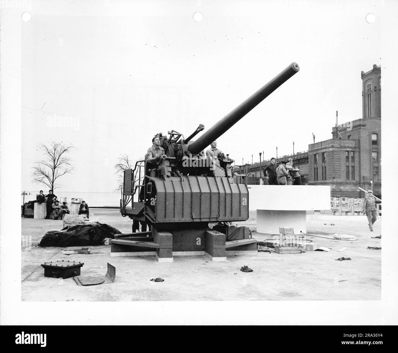 Photograph of Manned Turret Gun Stock Photo - Alamy