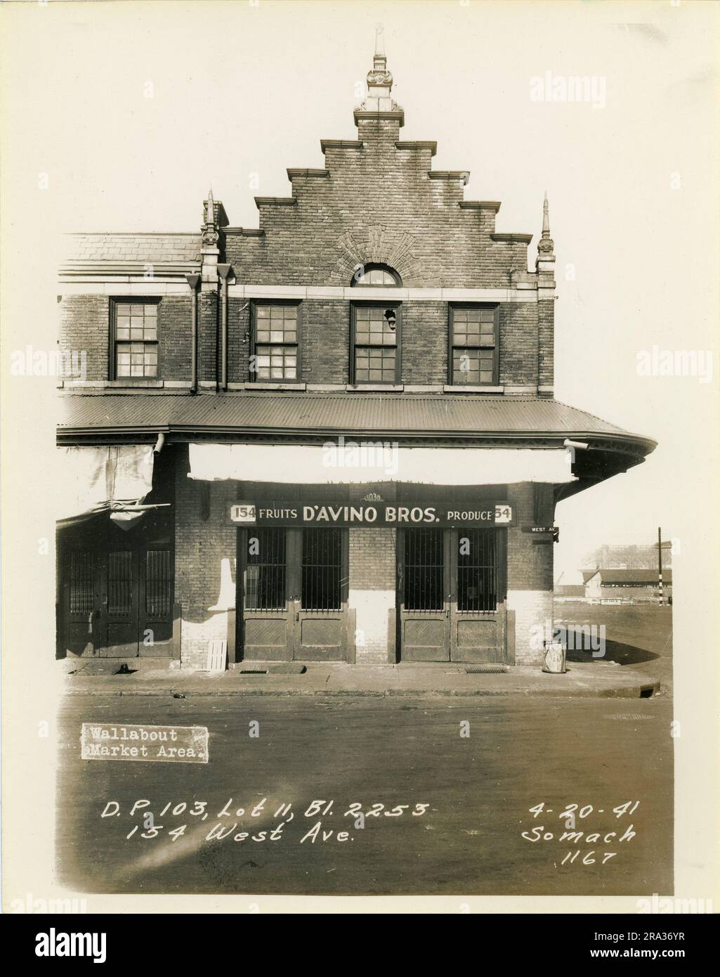 Photograph of exterior of lot 11, Bl. 2253, 154 West Ave. Depicts ...