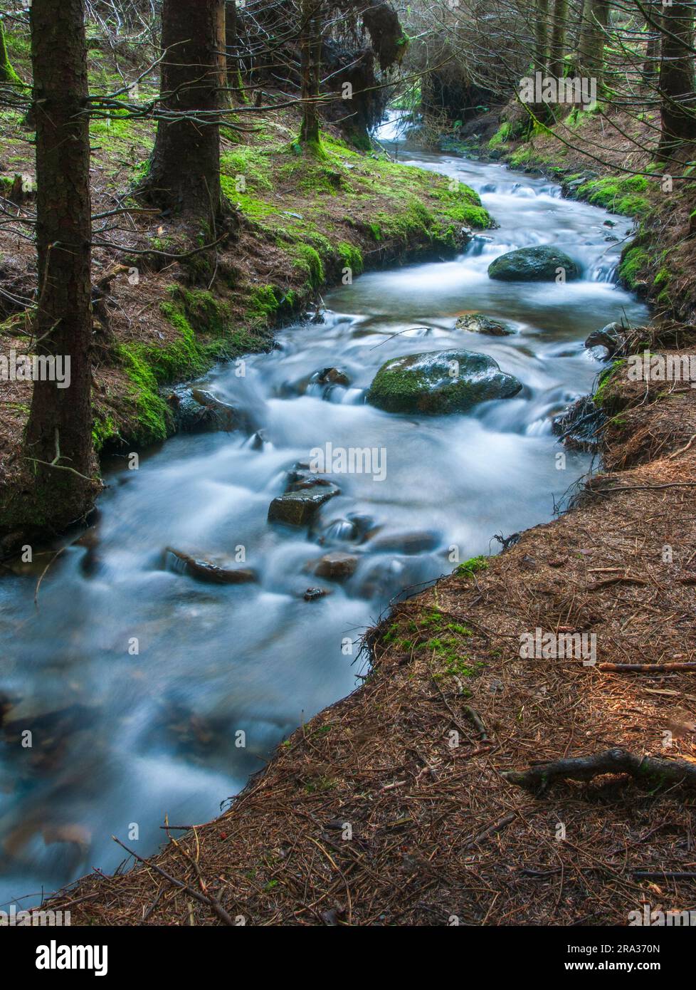 Lake District stream in autumn flood Stock Photo - Alamy