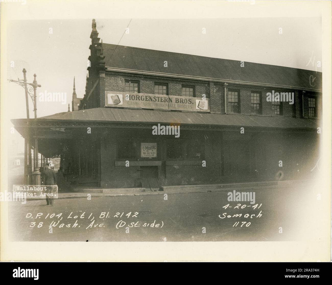 Photograph of exterior of lot 1, Bl. 2142, 38 Wash. Ave. (D St side ...