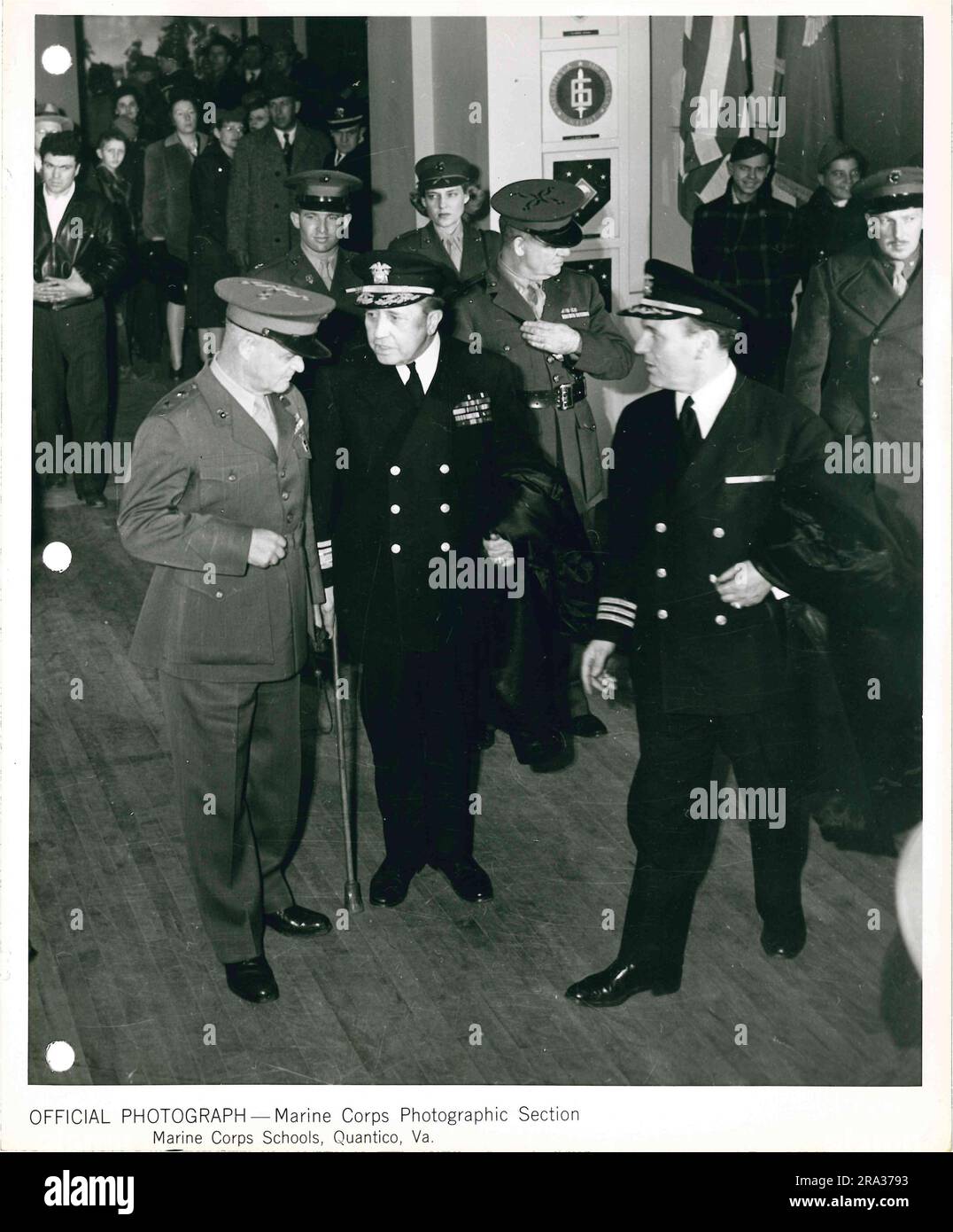 Photograph of Several Men in Military Uniform Standing and Talking ...