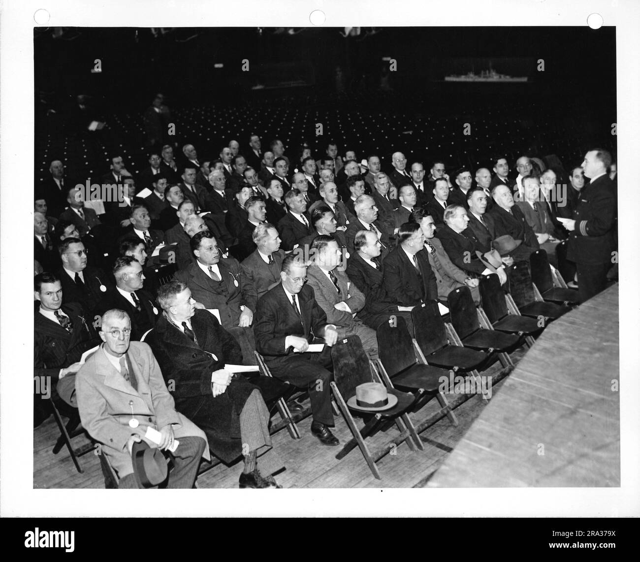 Photograph of Audience Seated in Front of Stage Stock Photo - Alamy