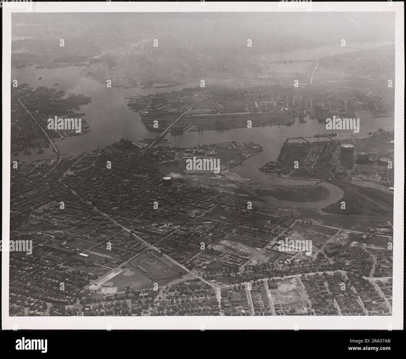 View from North at 3,000 Feet, Chelsea Naval Hospital , Chelsea ...