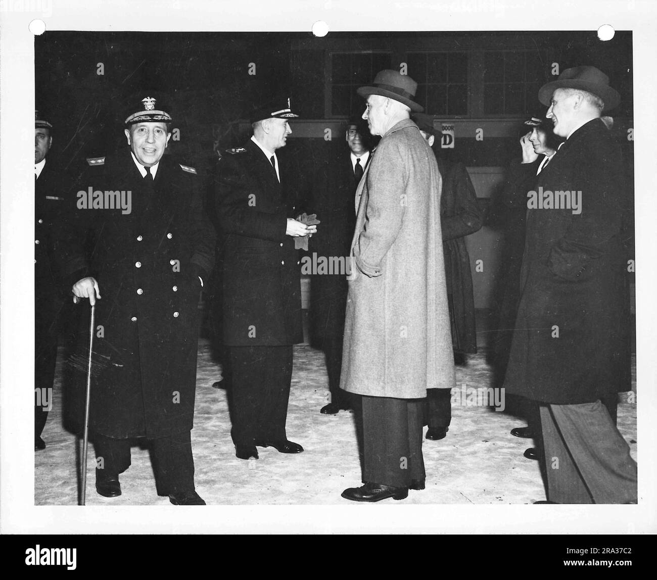 Photograph of Several Men in Military Uniform Talking Stock Photo - Alamy