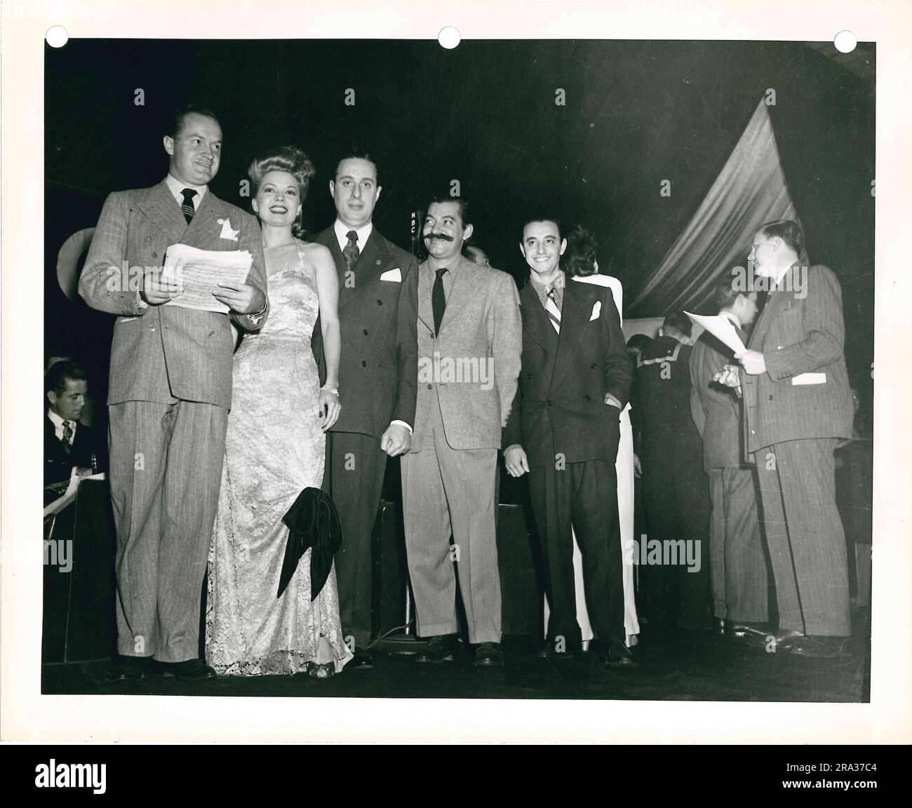 Photograph of Bob Hope and Other Performers (One Woman and Three Men ...