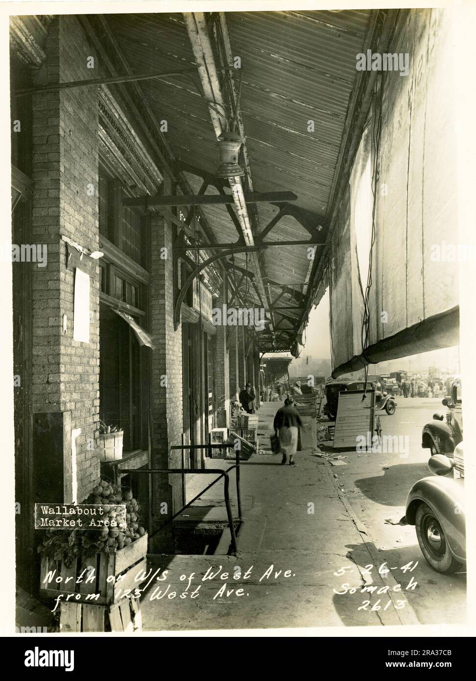 Photograph of exterior Wallabout Market, North on W/S of West Ave. from ...