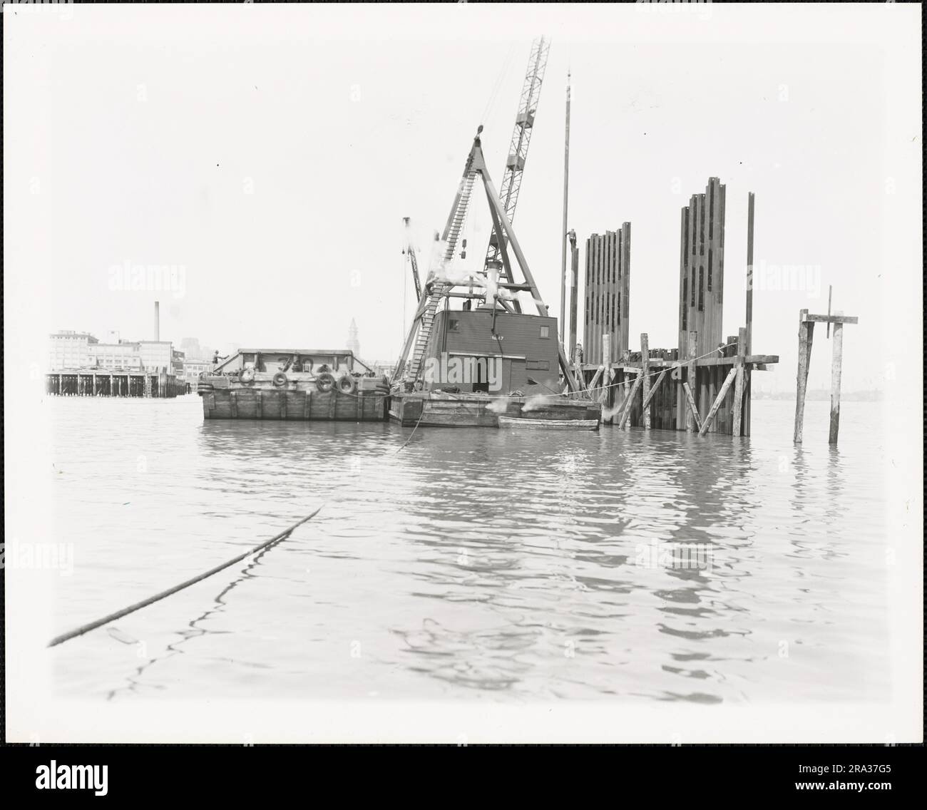 View from Water of Navy Yard Annex/Dry Dock, South Boston ...