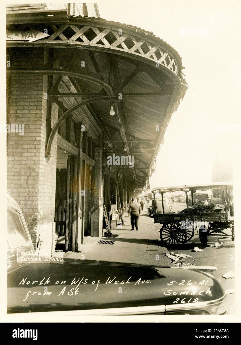 Photograph of exterior Wallabout Market, North on W/S of West Ave. from ...