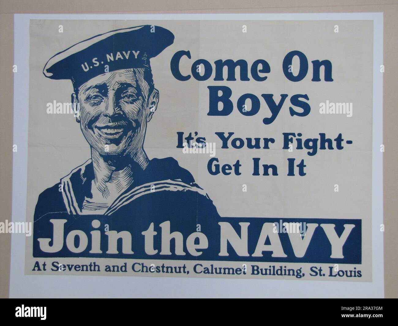 Join the Navy Poster. This poster was used to attract recruits to the ...