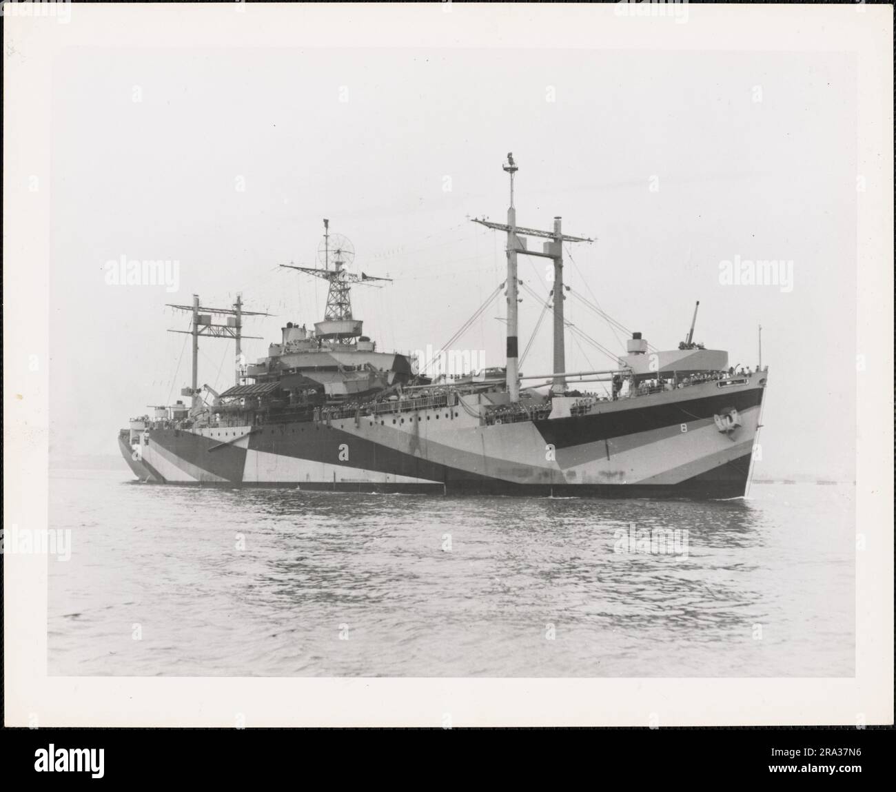 Amphibious Force Command Ship USS Mount Olympus (AGC-8), Built by Navy ...