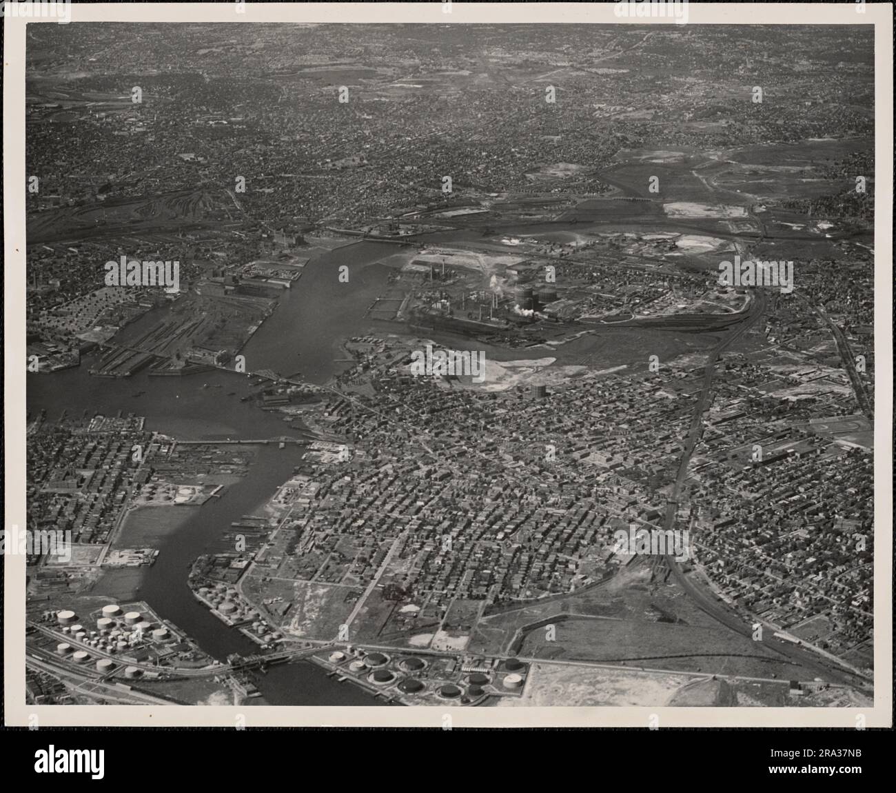 View from East at 5,000 Feet, Chelsea Naval Hospital , Chelsea ...