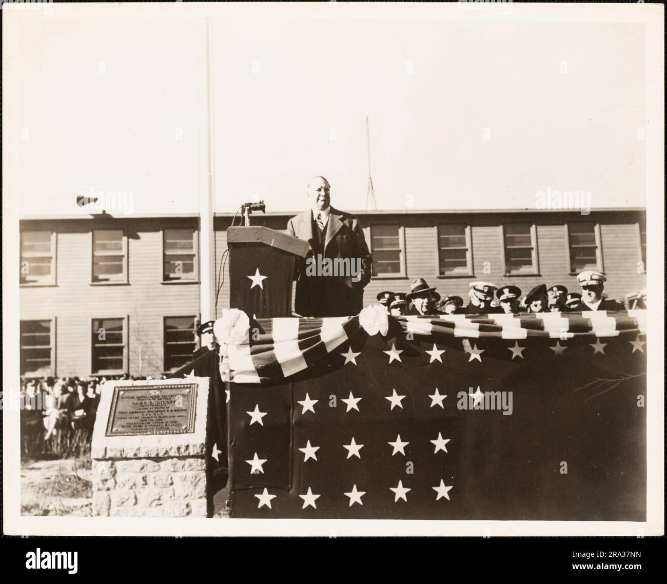 U.S. Secretary of the Navy Frank Knox Speaking at Dedication of U.S ...