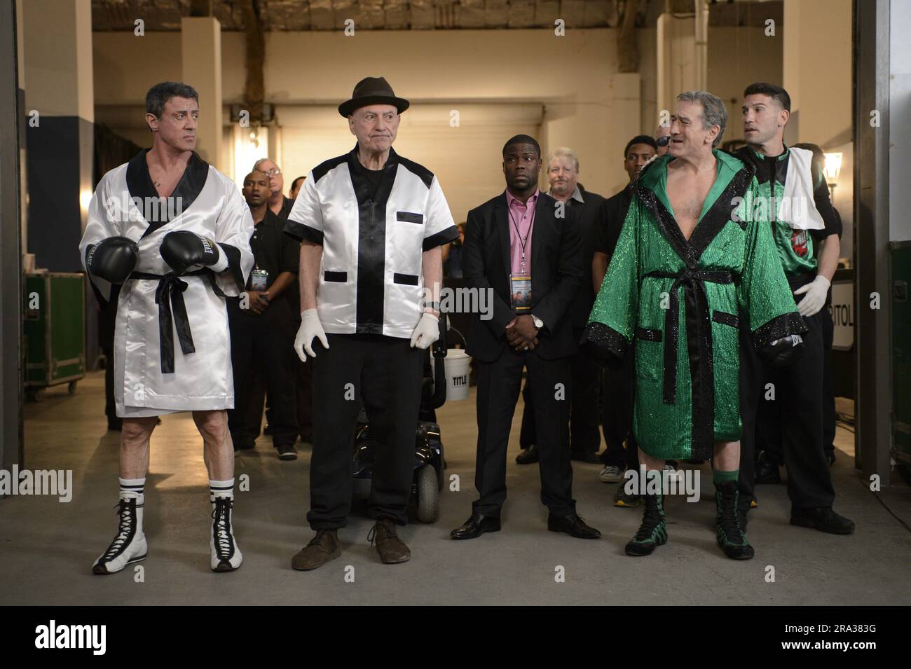 (L-r) SYLVESTER STALLONE as Henry "Razor" Sharp, ALAN ARKIN as Louis "Lightning" Conlon, KEVIN ...