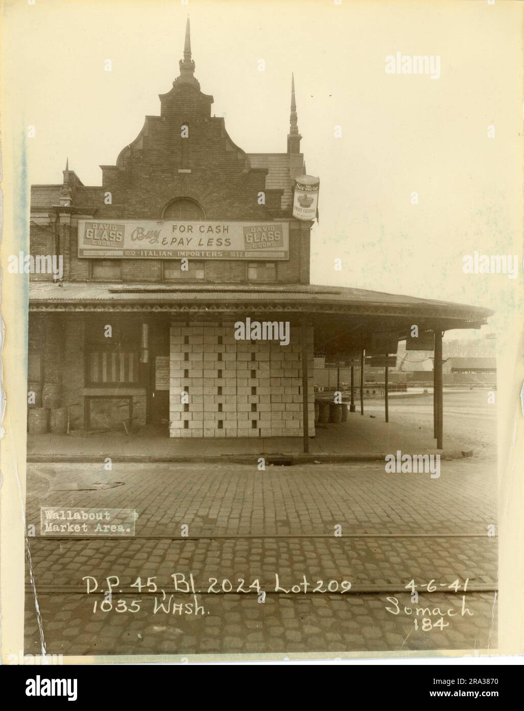 Photograph of exterior of lot 209, Bl. 2024, 1035 Wash. Depicts ...