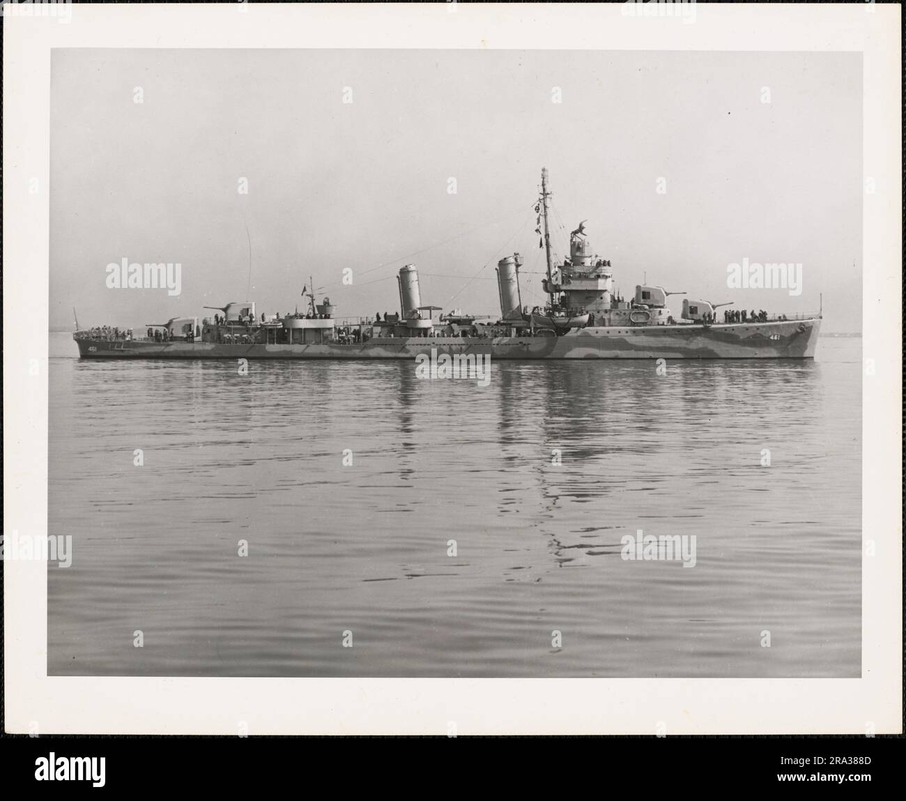 Bristol-class Destroyer, USS Forrest (DD-461), Built by Navy Yard ...