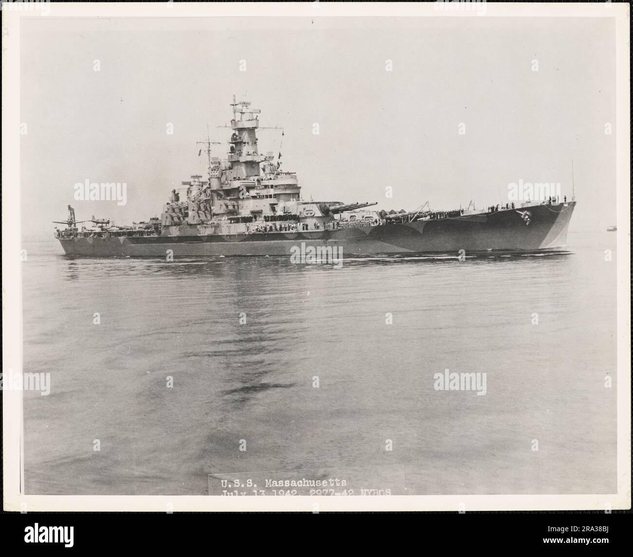 USS Massachusetts (BB-59), Fitted Out by Navy Yard, Boston. This item ...