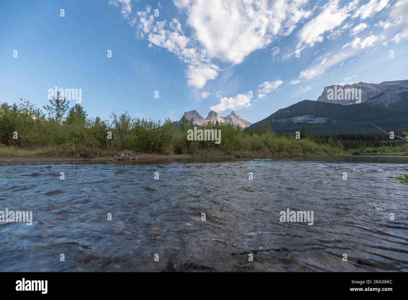 Incredible nature scenery outside of Banff National Park during summer ...