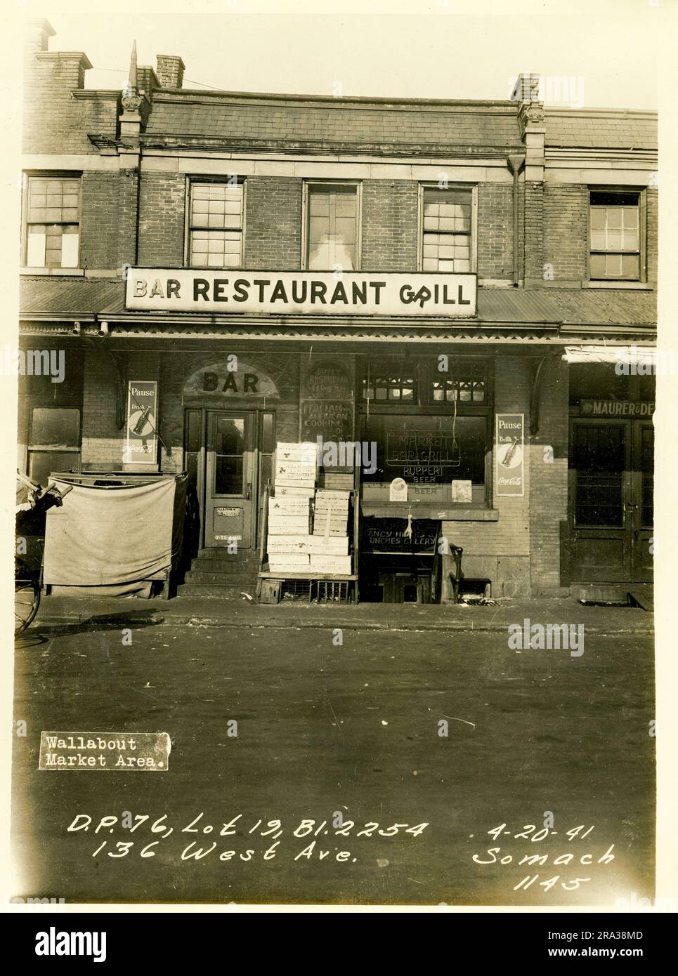 Photograph of exterior Wallabout Market, D. P. 76, Lot 19, Bl. 2254,136 ...