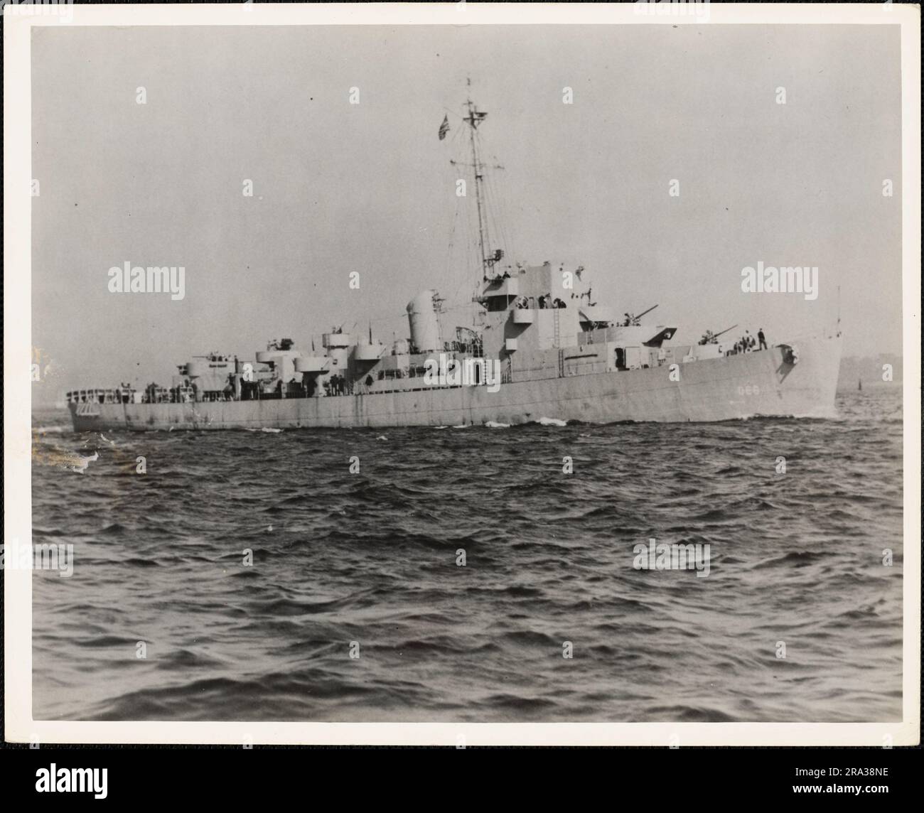 Evarts-class Destroyer Escort USS Wyffels (DE-6), Built by Navy Yard ...