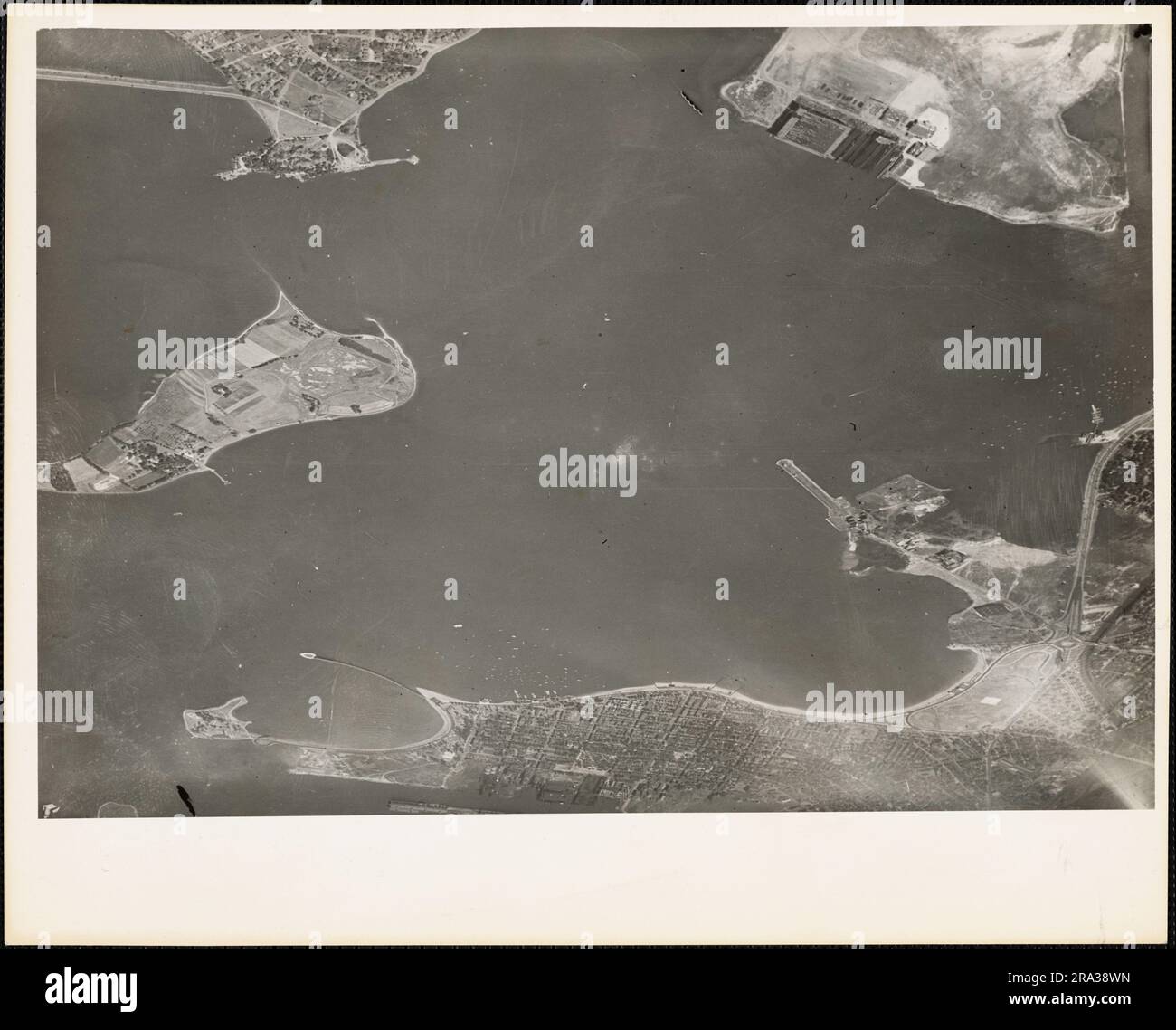 Aerial View of Naval Air Station, Squantum, Massachusetts. 1939 - 1947 ...