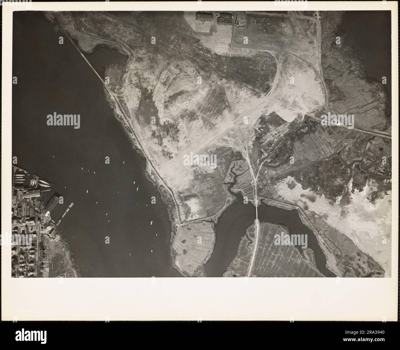 Aerial View of Naval Air Station, Squantum, Massachusetts. 1939 - 1947 ...