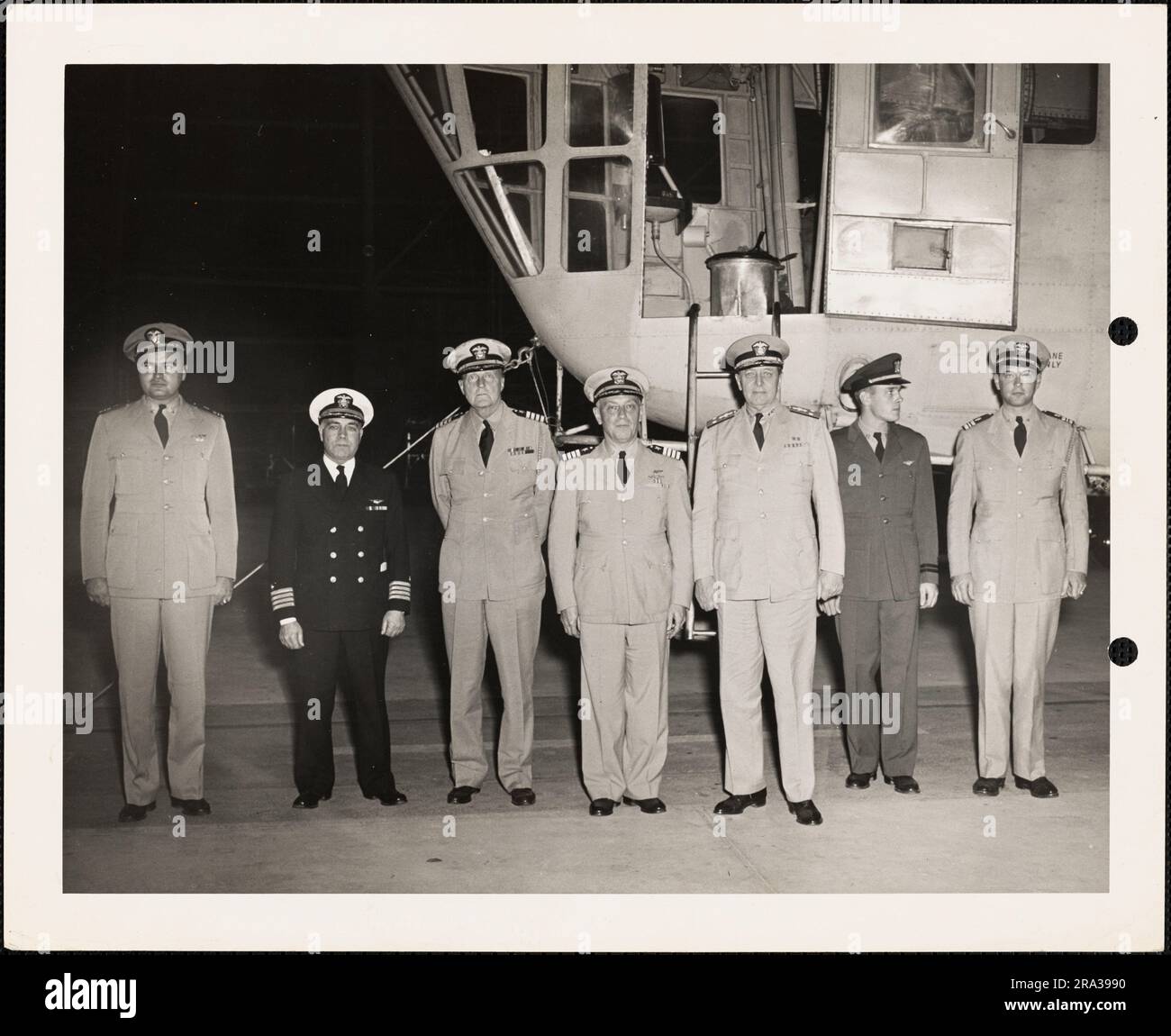 Vice Admiral A. Andrews on Official Visit to Naval Air Station, Captain ...