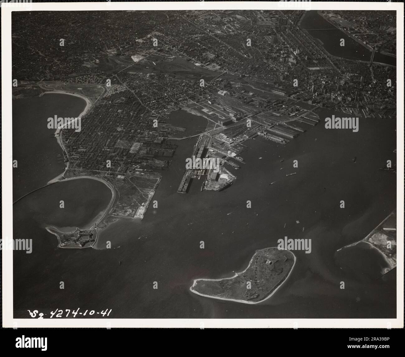 View from East at 10,000 Feet, Navy Yard Annex, South Boston ...