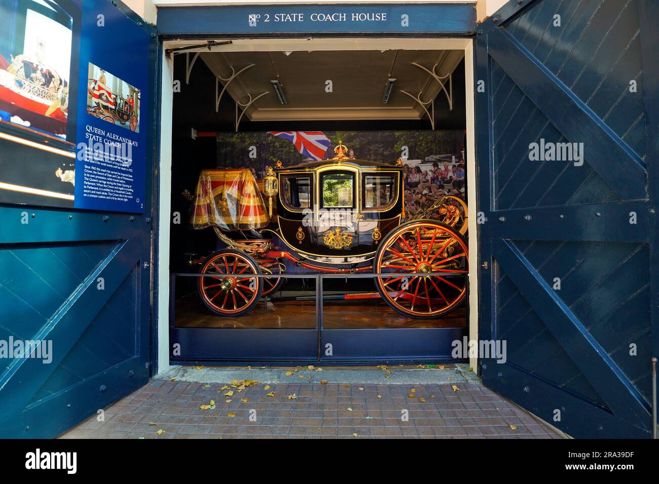 Royal Carriage, Queen Alexandra's State Coach on display at the Royal ...