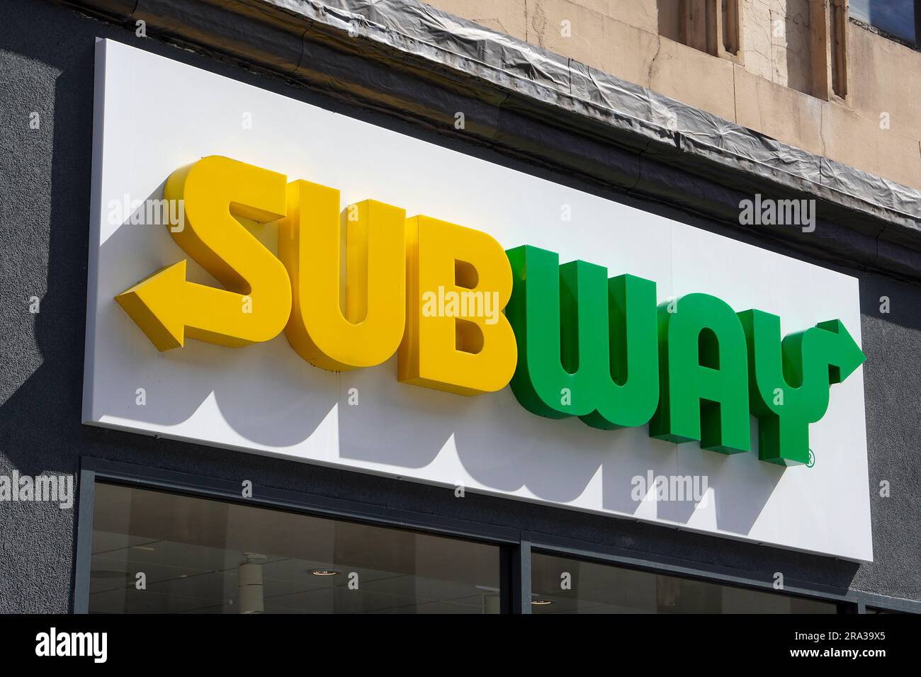 Company logo and registered copyright sign for the fast food and ...