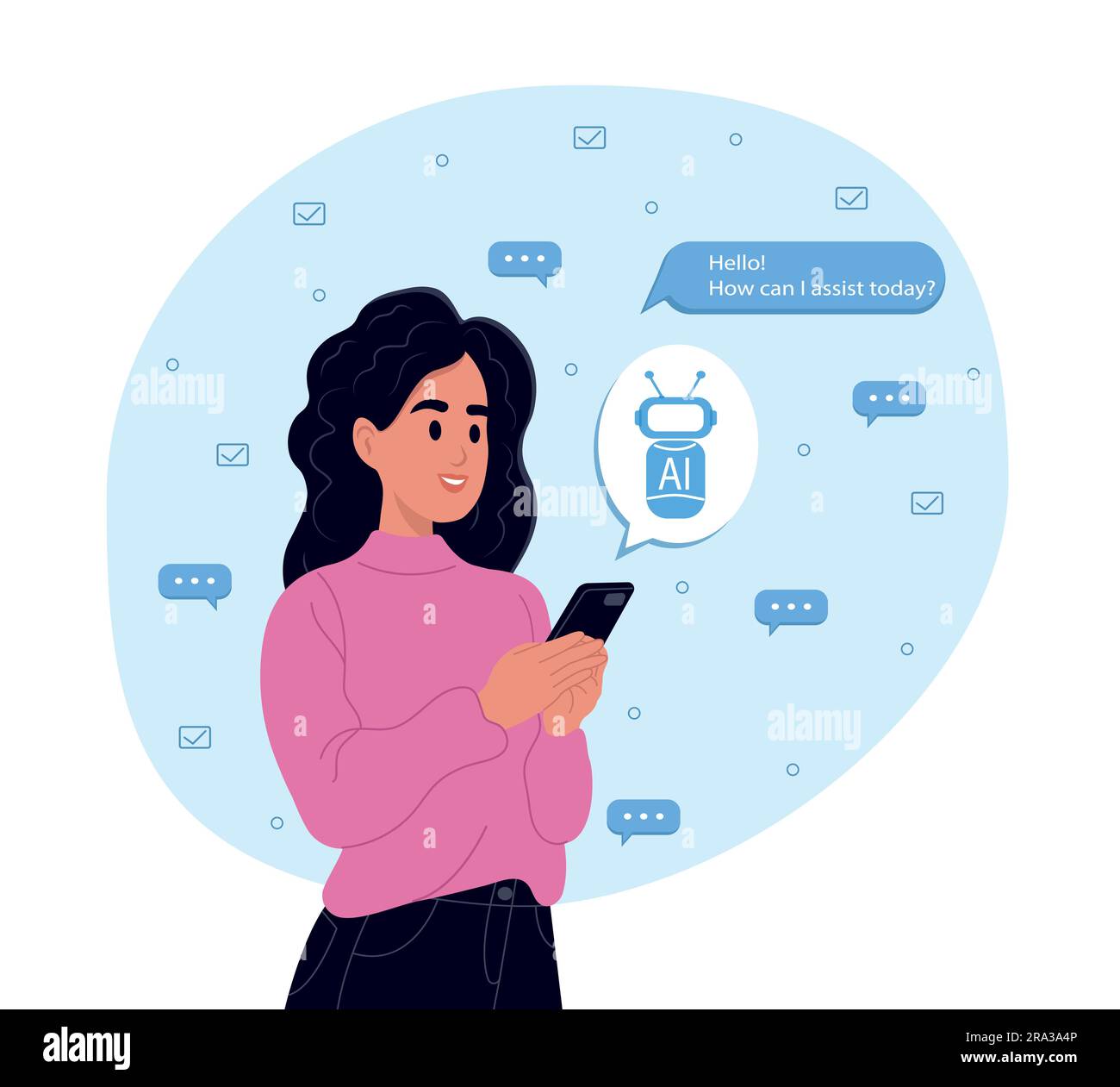 Uses The Technology Of A Smart Ai Robot Chatgpt Ai Chat Concept