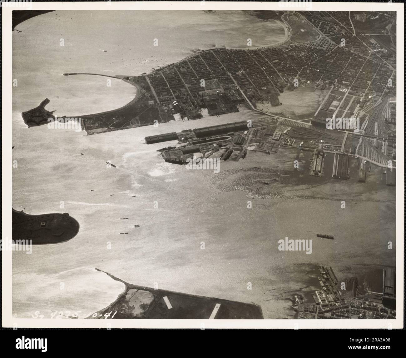 View from North at 10,000 Feet, Navy Yard Annex, South Boston ...