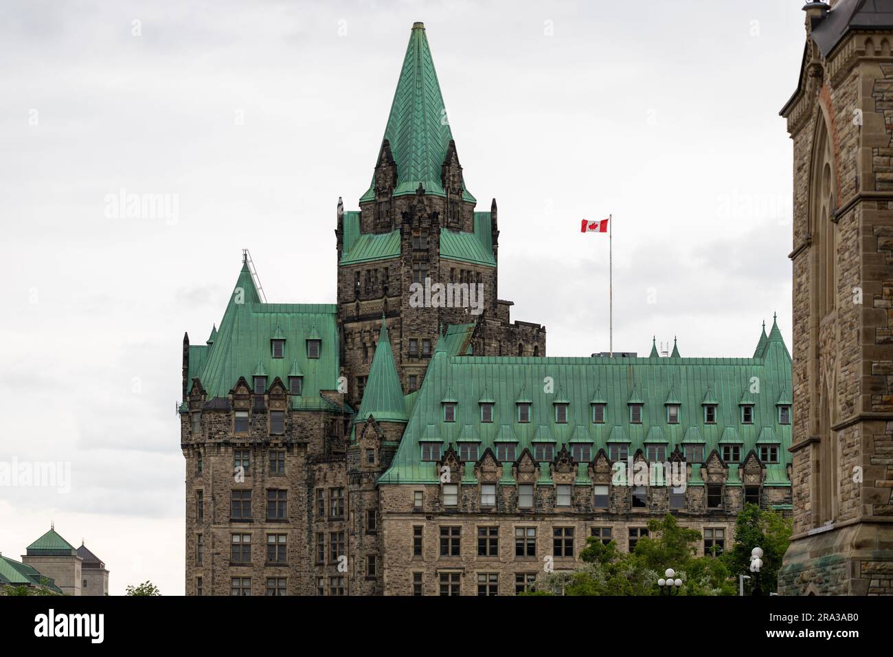 Ottawa, Canada - June 17, 2023: Confederation Building in downtown on Wellington Street Stock ...