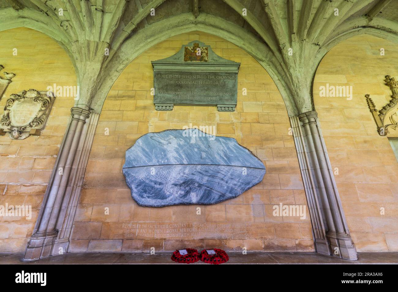 Westminster Abbey in London, interior photo of the RAF Coastal Command ...