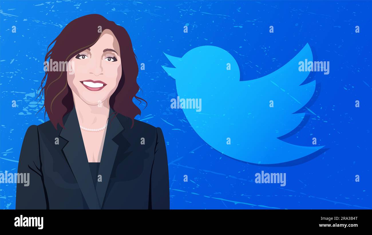 New Twitter CEO Linda Yaccarino. Portrait of Linda Yaccarino, Twitter ...