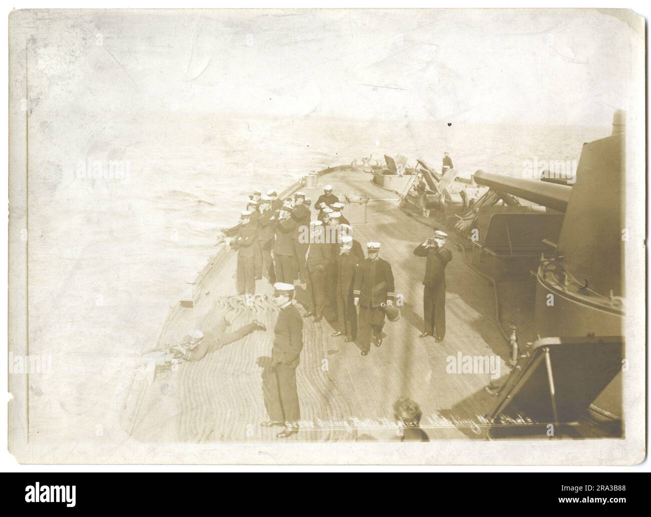 Scene During Battle Practice, Watching the Shots. 1911 - 1918. National ...