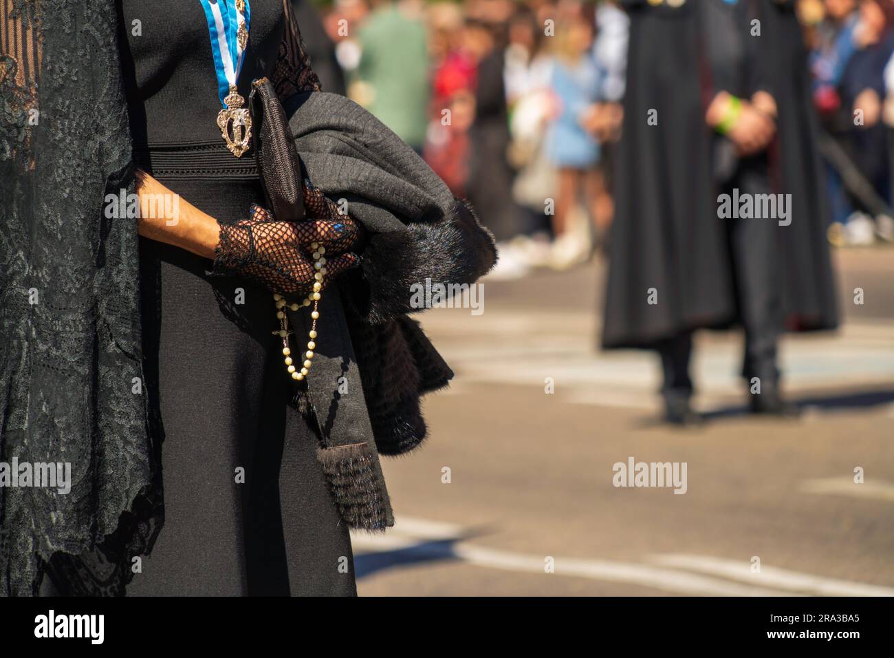 Semana Santa in Madrid, Spain, the Holy Week religious processions with ...