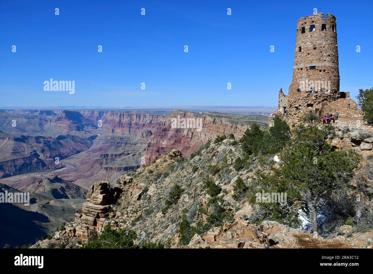 observation tower, Grand Canyon, Grand Canyon National Park, Arizona ...
