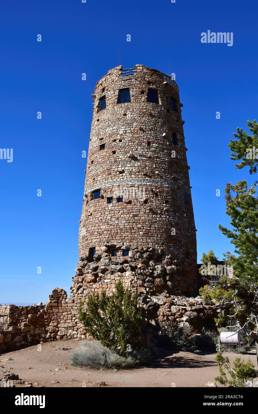 observation tower, Grand Canyon, Grand Canyon National Park, Arizona ...