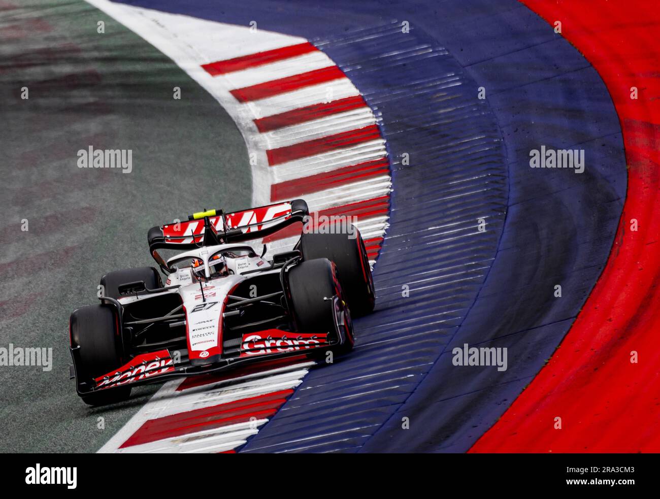 SPIELBERG - Nico Hulkenberg (Haas F1 Team) during qualifying ahead of ...