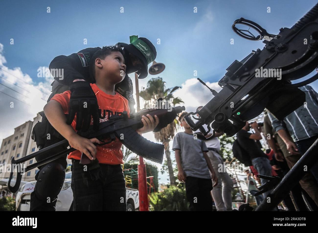 Gaza City, Palestinian Territories. 30th June, 2023. A member of the ...