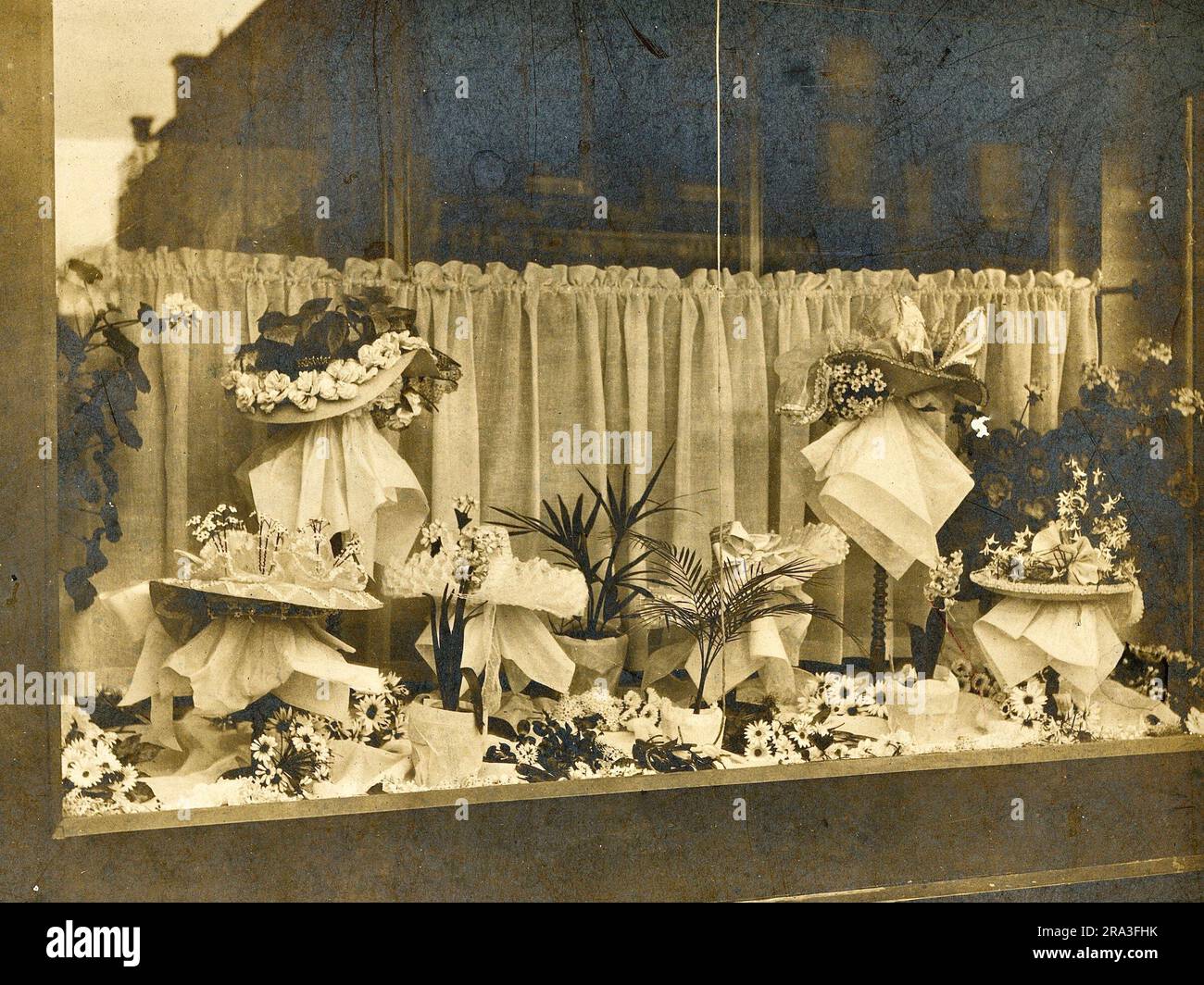 Millinery, Hat Store about 1900, Vintage Women's Hats, Store Window ...