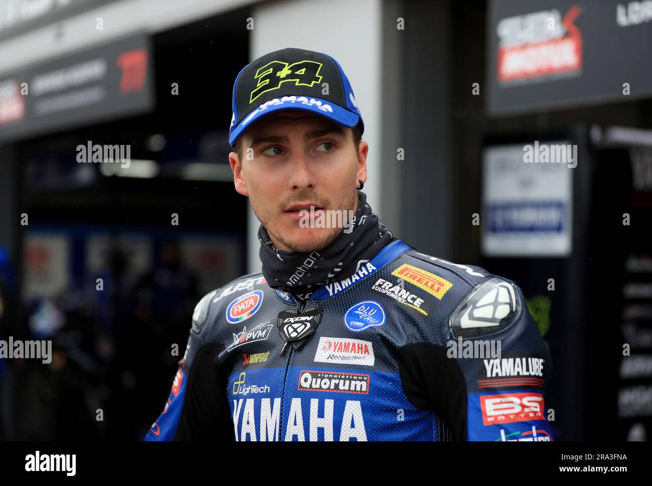 GMT94 Yamaha rider Lorenzo Baldassarri during practice two on day one ... GMT94 Yamaha rider Lorenzo Baldassarri during practice two on day one ...